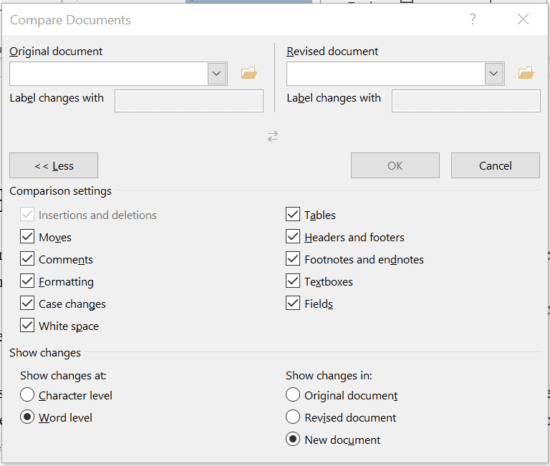 Compare Two Documents In Word, Google Docs & Online