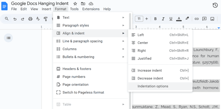 How To Create A Hanging Indent On Google Docs: A Brief Guide