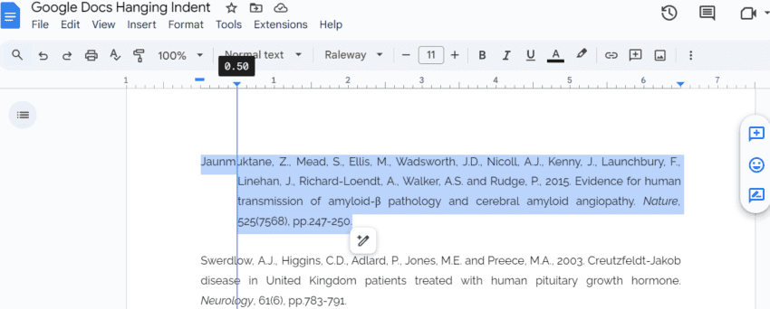 How To Create A Hanging Indent On Google Docs: Brief Guide