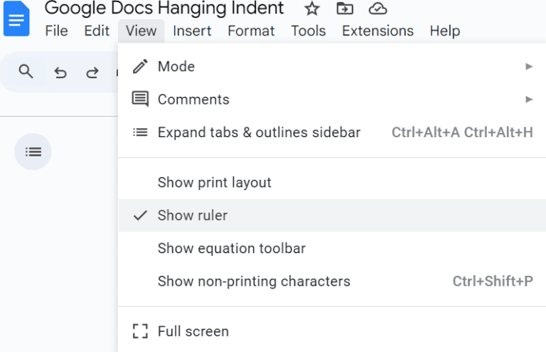How To Create A Hanging Indent On Google Docs: A Brief Guide