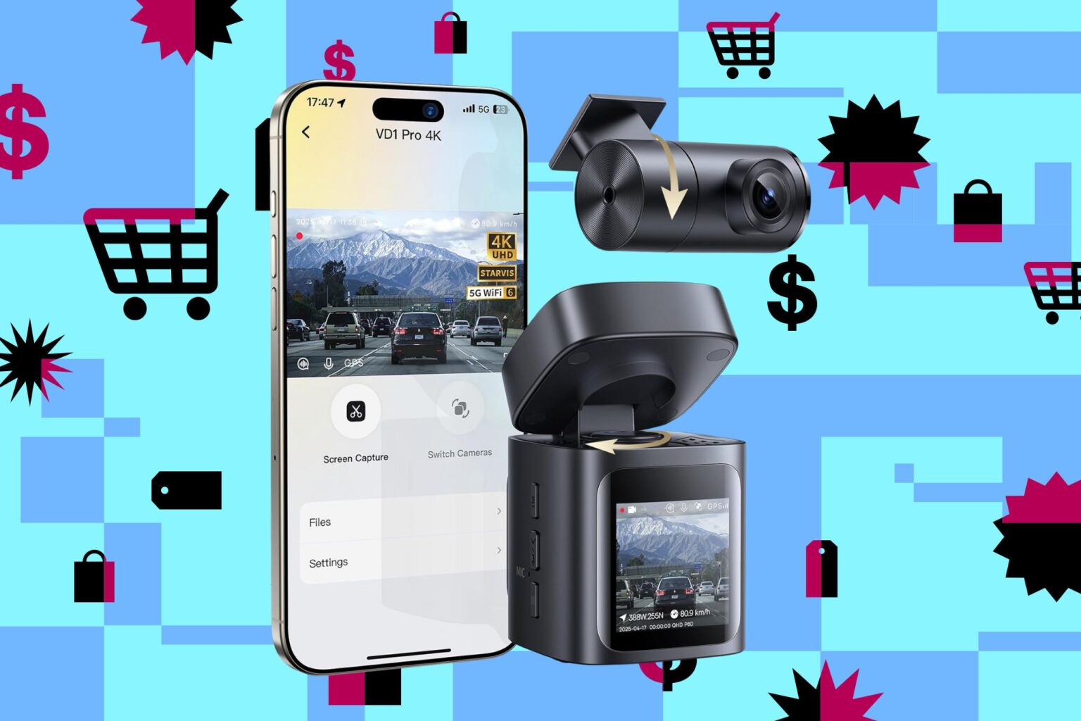 Baseus Solar-powered Dash Cam Is Down To - Baseus’ Solar-pow