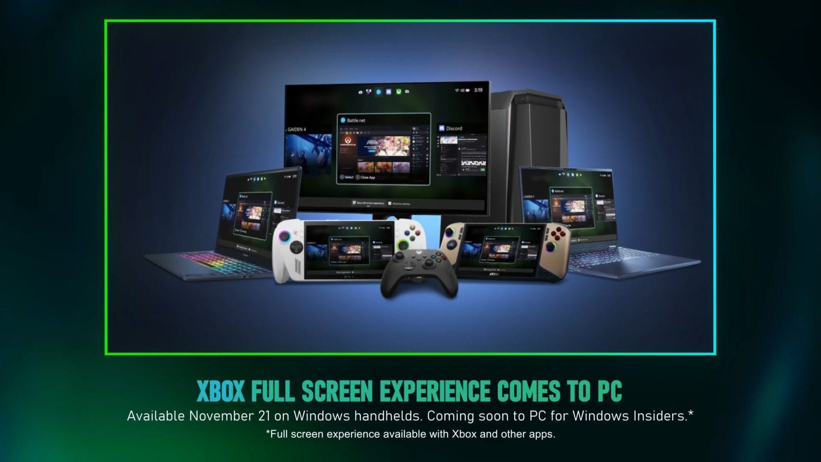 Windows Handhelds Are Getting The New Xbox Full Screen Exper