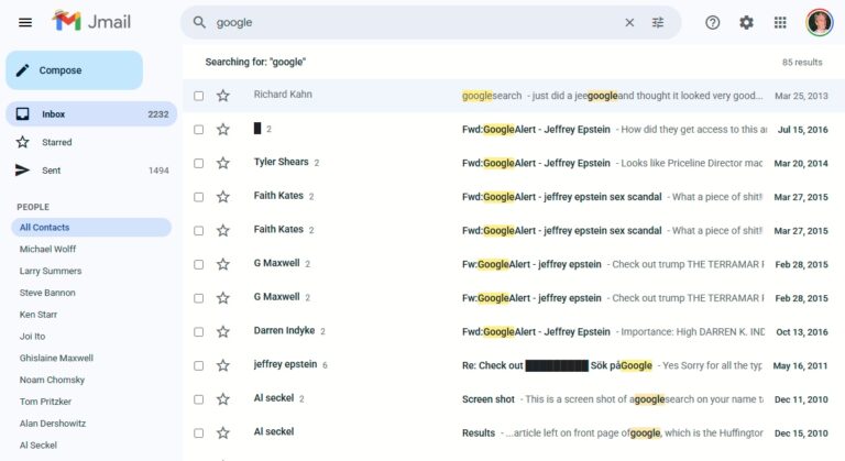 Jmail Is Like Any Other Inbox Except - ‘Jmail’ Is Like Any O